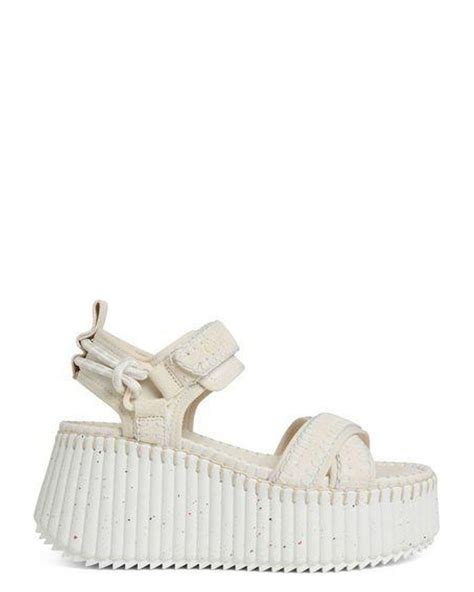 Chloé Nama Slide Platform In Natural Lyst
