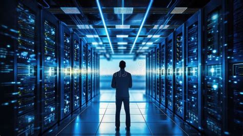 Technology Cloud Data Center Stock Illustration Illustration Of Monitoring Scalability 369843937