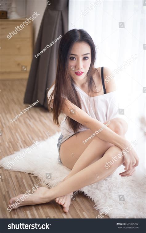 Beautiful Attractive Asian Woman Beautiful Legs Stock Photo Shutterstock