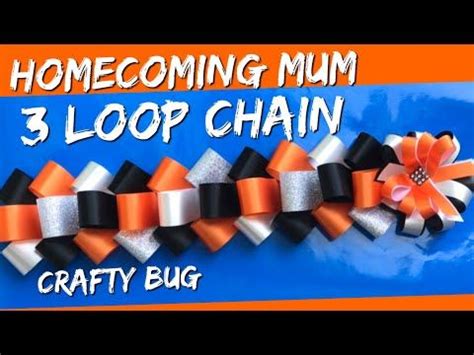 3 LOOP HOMECOMING MUM CHAIN; homecoming mum braids and chains; DIY ...