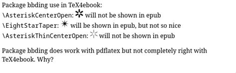 Tex Ht Bbding Seems Not To Be Completely Transmitted Via Tex Ebook Does Not Show All Signs In