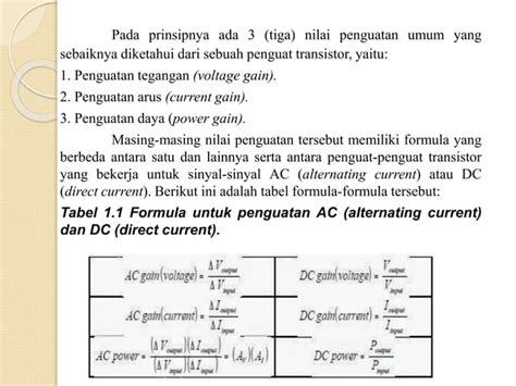 Penguat Transistor Pptx