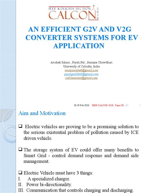 an efficient g2v and v2g converter systems for ev application pdf