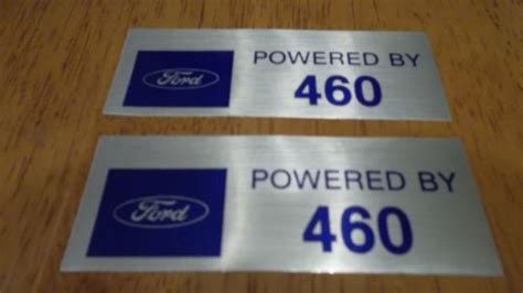 Sell Ford 460 Valve Cover Decals In Pittsburgh Pennsylvania United States