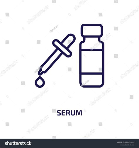 Serum Icon Health Medical Collection Thin Stock Vector Royalty Free 2221728559 Shutterstock