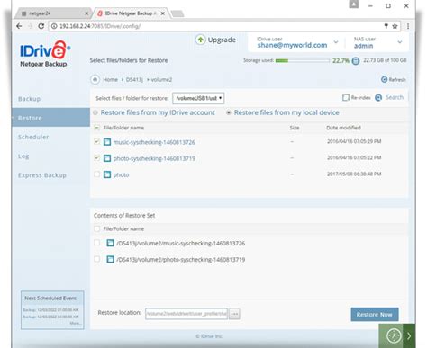 Faqs On Nas Backup Idrive Netgear Backup Application