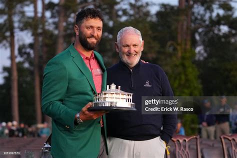 Jon Rahm Poses With His Dad Edorta Rahm After Winning The 2023 News