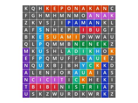 Pohon Keluarga Wordsearch