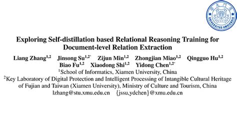 underline exploring self distillation based relational reasoning