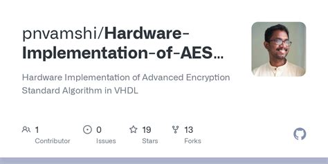 Github Pnvamshihardware Implementation Of Aes Vhdl Hardware