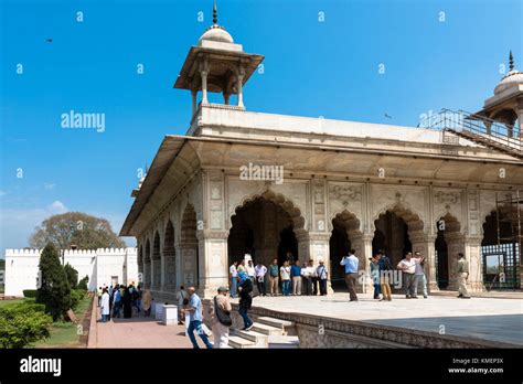 New Delhi India March 18 2016 Wide Angle Picture Of Diwan I Khas Hall Of Private Audiences