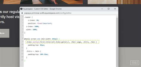 [tutorial] How To Make Your Squarespace Header Fixed Or Sticky Sqspthemes