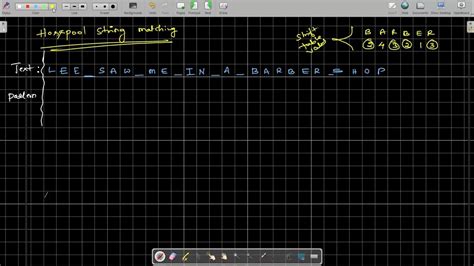 horspool s algorithm part 2 youtube