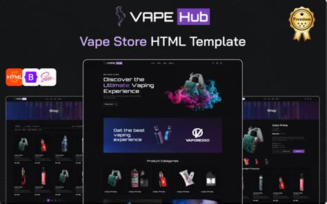 Vape Hub Ultimate Vape And E Liquid Store Ecommerce Html Bootstrap