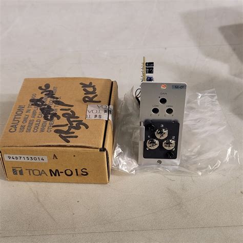Toa M 01s M 01 Microphone Input Module Mic Amp For Balanced Low Impeda Lab Liquidators Store