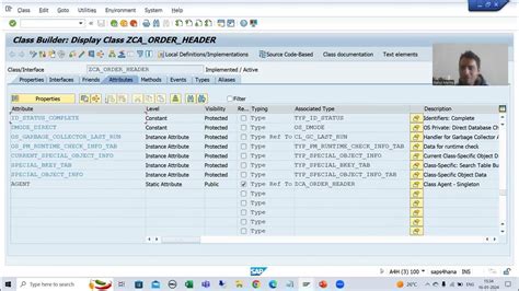 99 Abap Oops Persistence Class Significance Of Attribute Agent Of Agent Class Youtube