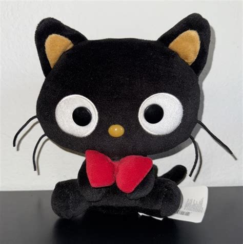 2012 Chococat Medium Size Red Bowtie Plush Doll 8 Sanrio Rare Cute