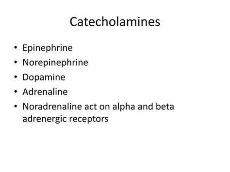 Catecholamines Pptx