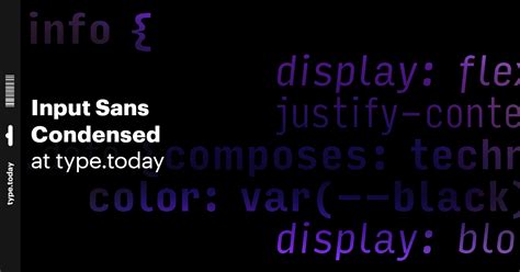 Input Sans Condensed Regular