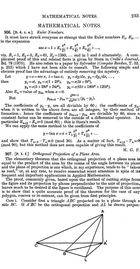 906 Euler Numbers The Mathematical Gazette Cambridge Core