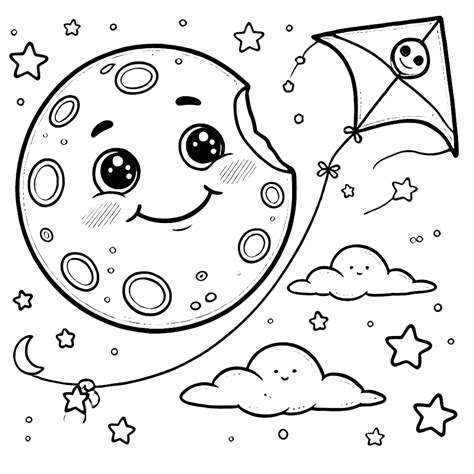 47 Páginas Para Colorir Da Lua Em Pdf Exclusivo Baixe E Pinte