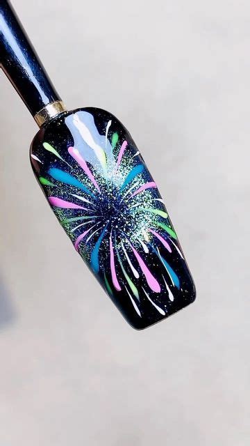 Fireworks Nail Firework Nails Design Fireworks On Nails