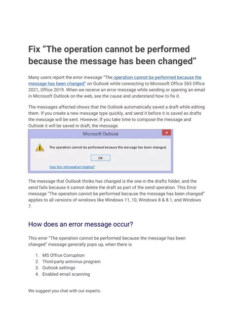 Ppt Fix “the Operation Cannot Be Performed Because The Message Has