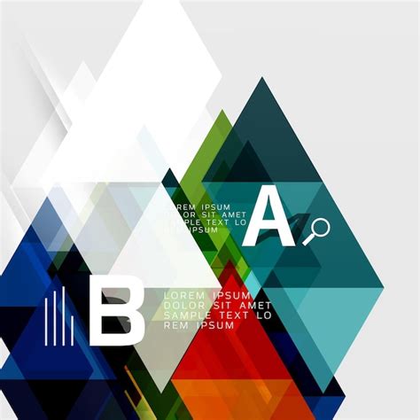 Premium Vector Abstract Triangles And Lines Vector Background