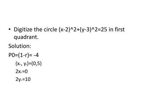 Output Primitives In Computer Graphics Pptx