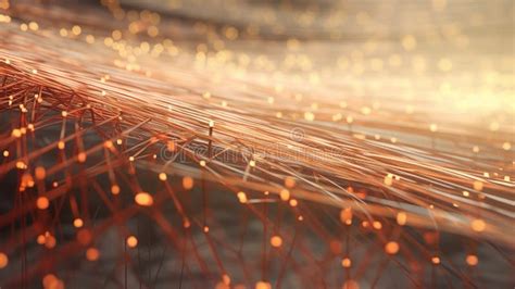 Grid Surface Abstract Science Or Technology Background Digital Background With Glowing