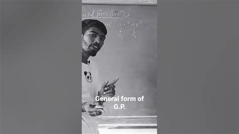 Gp Geometric Progressionnth Term Of Gp 😊 Youtube