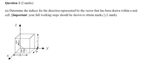 Solved Determine The Indices For The Direction Represented