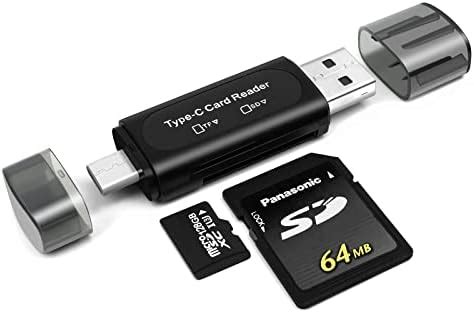 AIYEEN SD Card Reader In USB C SD Card Reader Dual Slot OTG Memory Card Adapter For TF