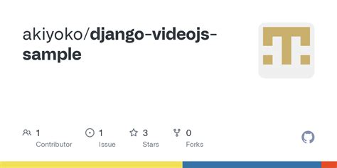 Github Akiyokodjango Videojs Sample