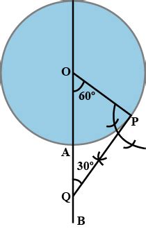 Draw A Circle Of Radius Text Cm Draw A Tangents To The Circle Making An Angle Of Circ
