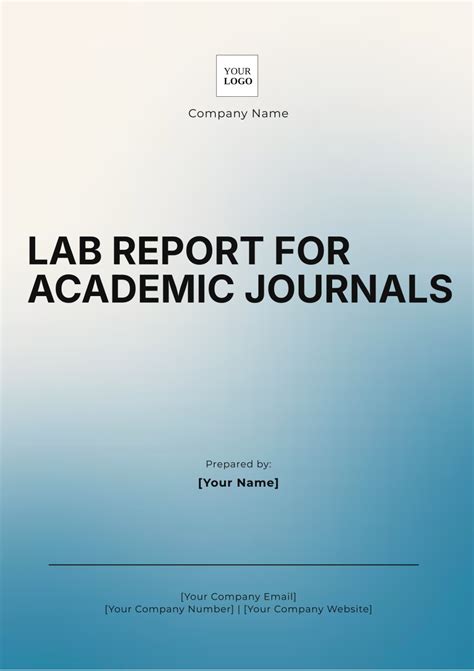 Free Microbiology Lab Report Template To Edit Online