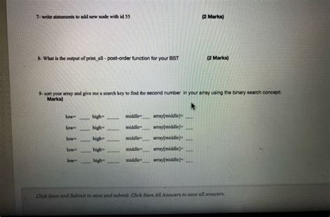 Solved 7 Write Statements To Add New Node With Id 55 2