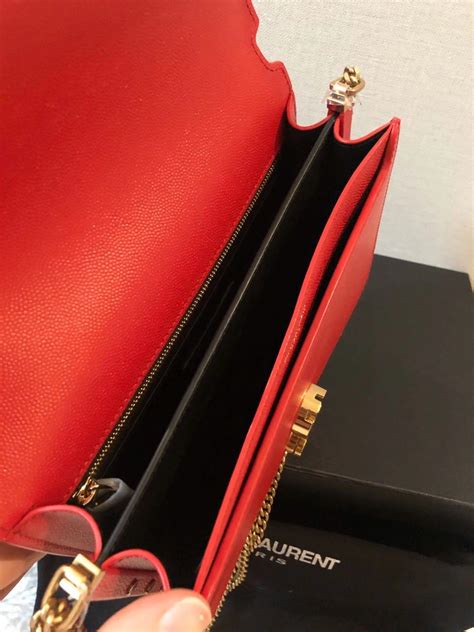 Ysl Cassandra Monogram Clasp Red Bag Alimorluxury
