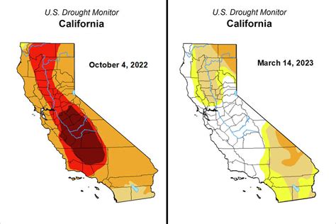 Map Shows Drought Conditions Improving In California