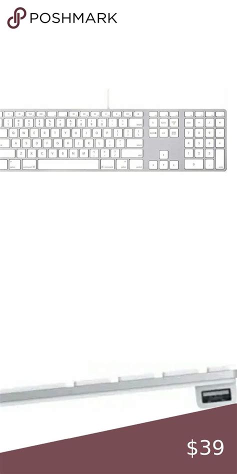 Apple A1243 Wired Usb Keyboard With Numeric Keypad