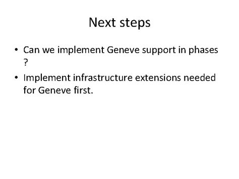 Open Flow Representation Of Encapsulation Metadata Mapping Geneve