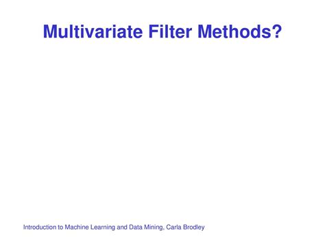 feature selection projection and extraction ppt download