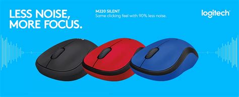 Black Logitech M Silent Wireless Mouse Ghz With Usb Receiver Dpi Ambidextrous