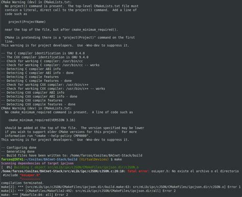 error on compile with make · issue 1 · bacnettesting bacnet stack · github