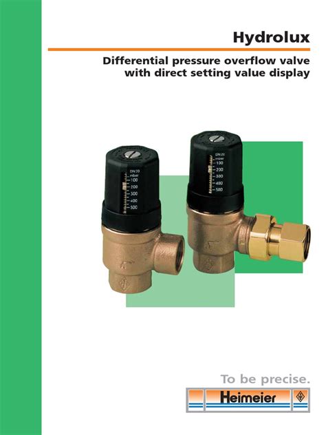 Differential Pressure Overflow Valve Valve Hvac