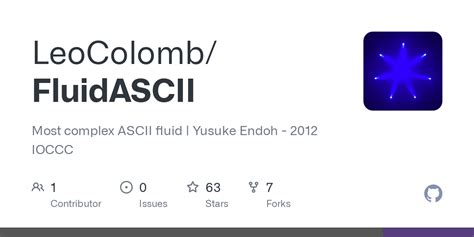 GitHub LeoColomb FluidASCII Most Complex ASCII Fluid Yusuke Endoh IOCCC