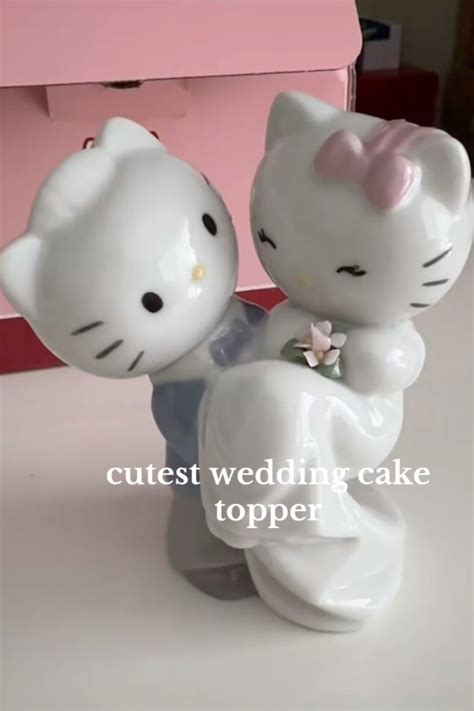 Hello Kitty Wedding Topper In 2025 Hello Kitty Wedding Hello Kitty