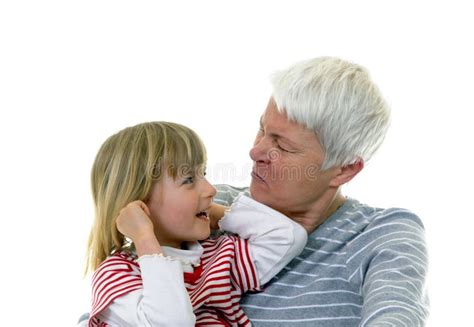 Nonna E Nipote Immagine Stock Immagine Di Famiglia Bianco