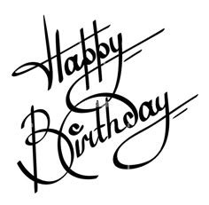Handwritten Happy Birthday Message