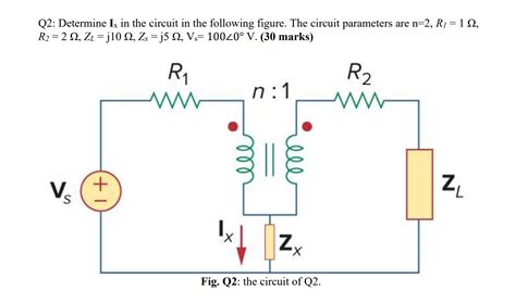 solved q2 determine ix in the circuit in the following